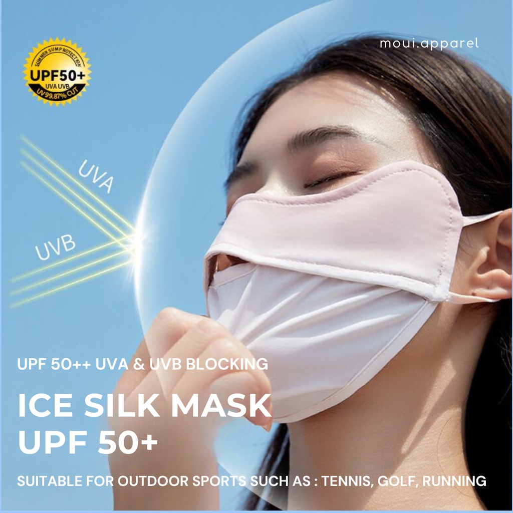 Jual MOUI.APPAREL - MOUI ICE SILK MASK UPF 50+ FOR OUTDOOR SPORTS | Shopee Indonesia