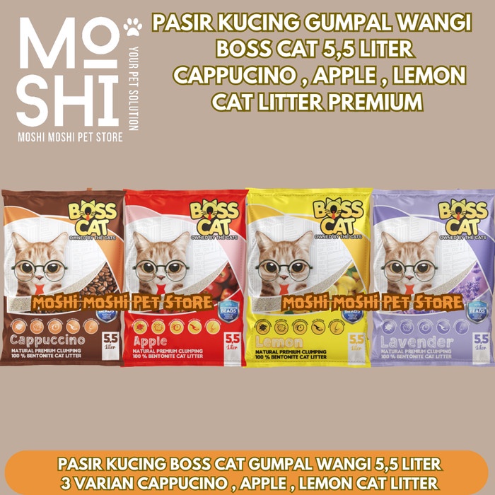 Jual Pasir Kucing Boss Cat 5,5 Liter Gumpal Wangi Grab / Gojek | Shopee ...