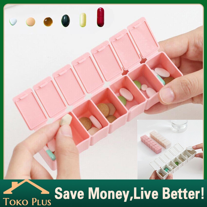 Jual Kotak Obat Vitamin Harian Mingguan 7 Hari Sekat Daily Medicine Box ...