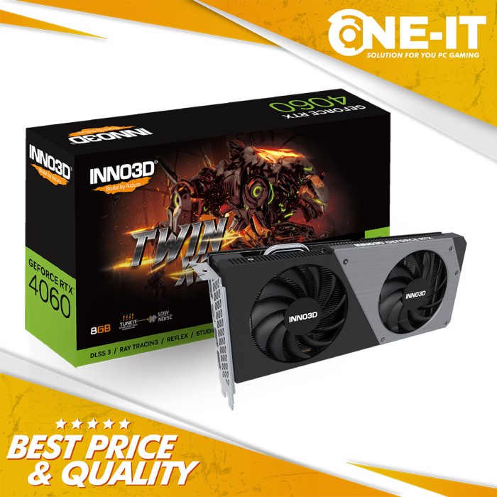 Jual VGA INNO3D GEFORCE RTX 4060 TWIN X2 8GB GDDR6 | Shopee Indonesia