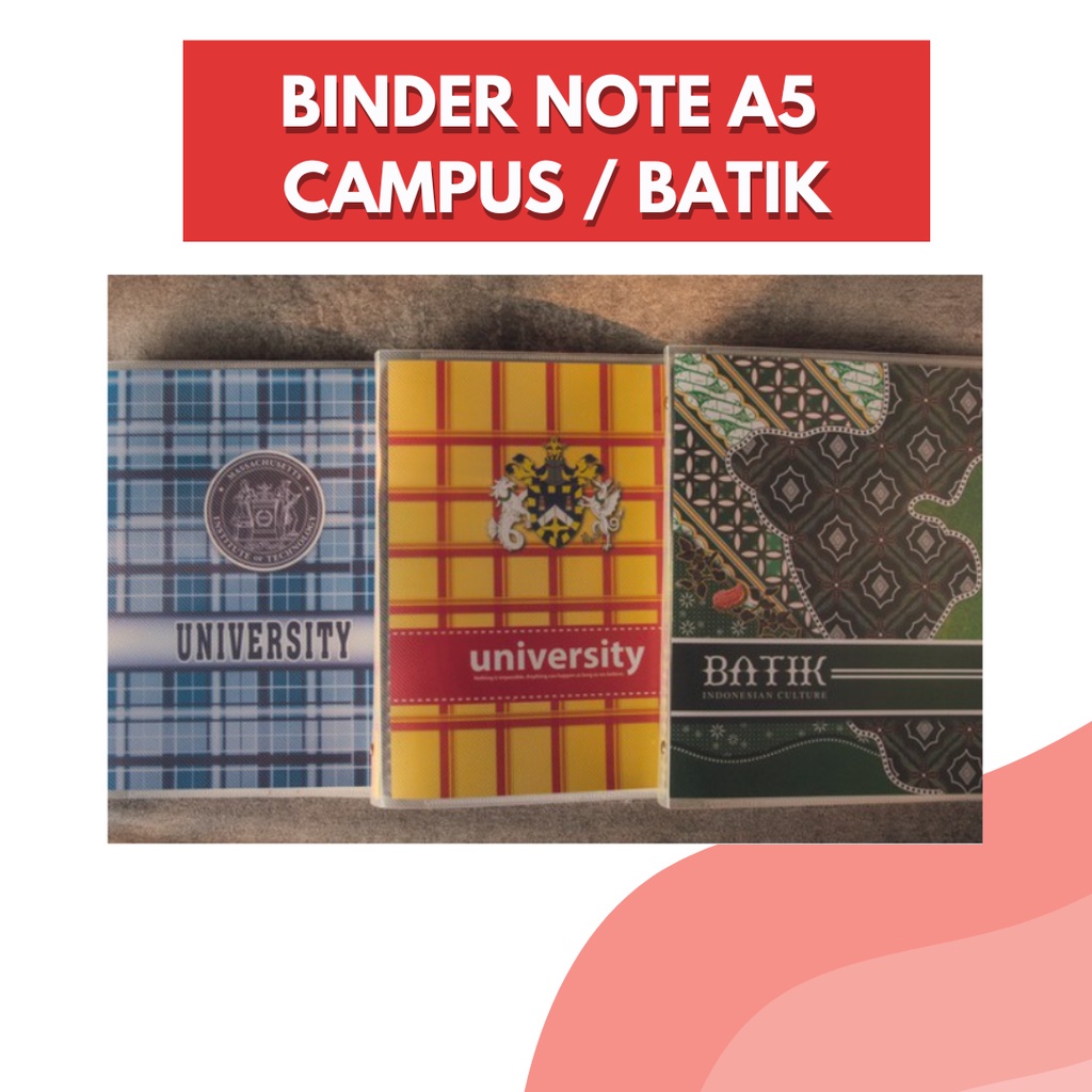 Jual BINDER Note A5 CAMPUS / BATIK | Shopee Indonesia