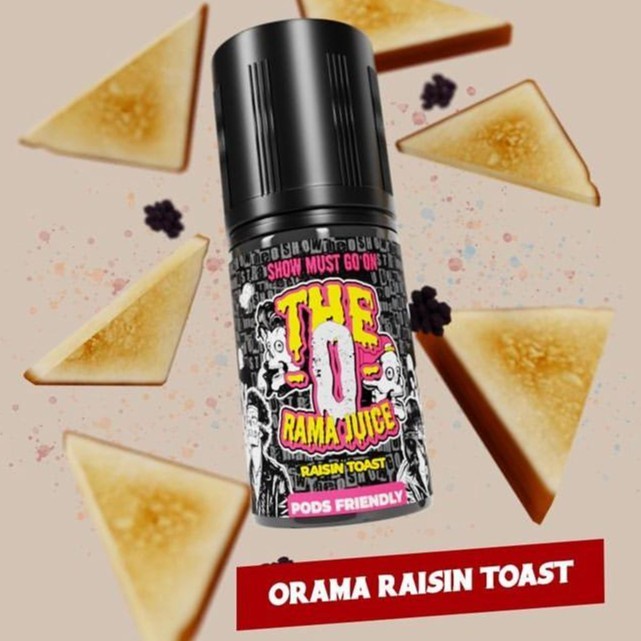 Jual THE O RAMA JUICE V3 RAISIN TOAST ORAMA PODS FRIENDLY 30ML 15MG BY ...