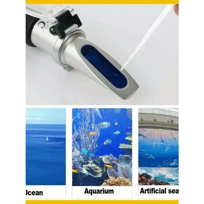Jual Ready Salinity Refractometer Alat Ukur Kadar Garam Asin Laut Payau ...