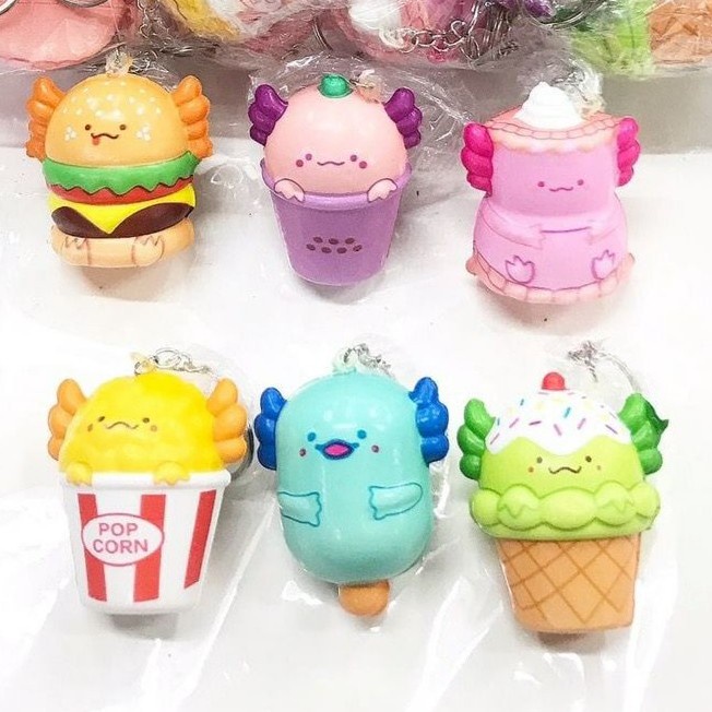 Jual Gantungan Kunci Squishy Burger Ice Cream Ganci Boneka Squishy ...