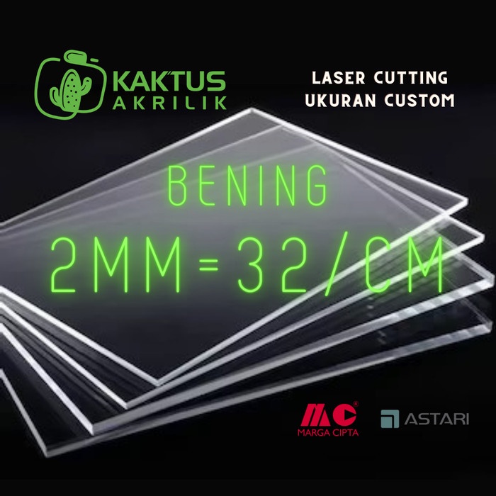 Jual AKRILIK LEMBARAN CUSTOM | Akrilik bening Marga cipta / Astari | Shopee Indonesia