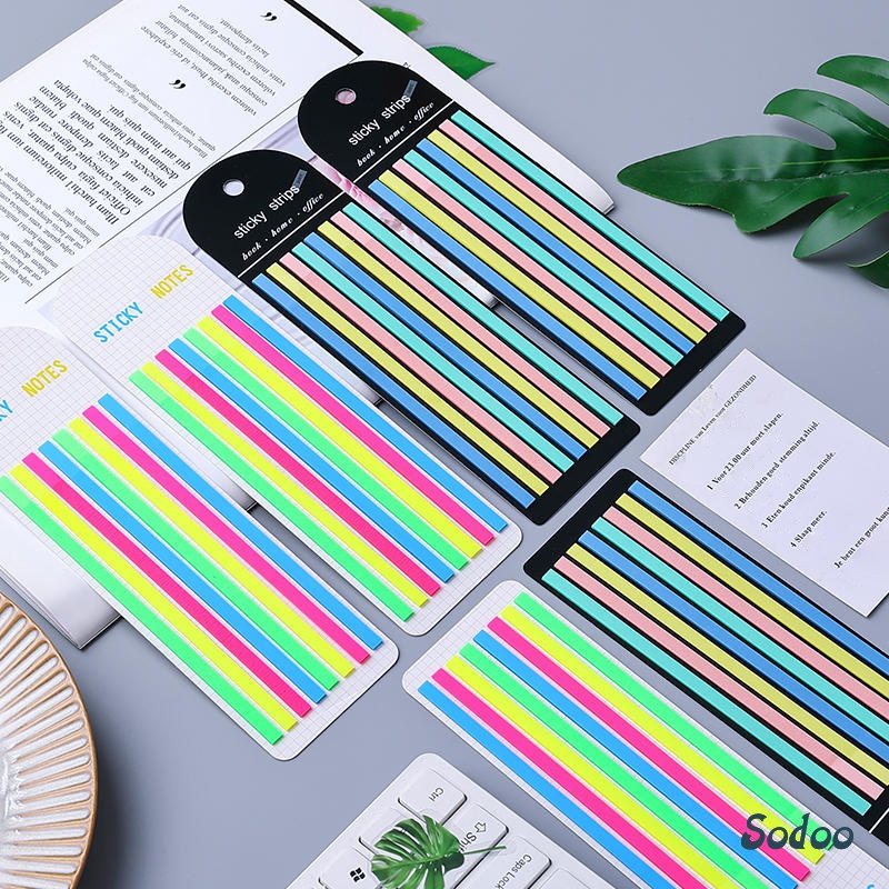 Jual 160 Lembar STRIP Transparan Sticky Note / Transparent Highlighter ...