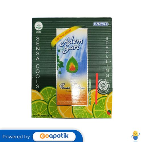 Jual Adem Sari Sensa Cools Sparkling 7 Gram Box 5 Sachet | Shopee Indonesia