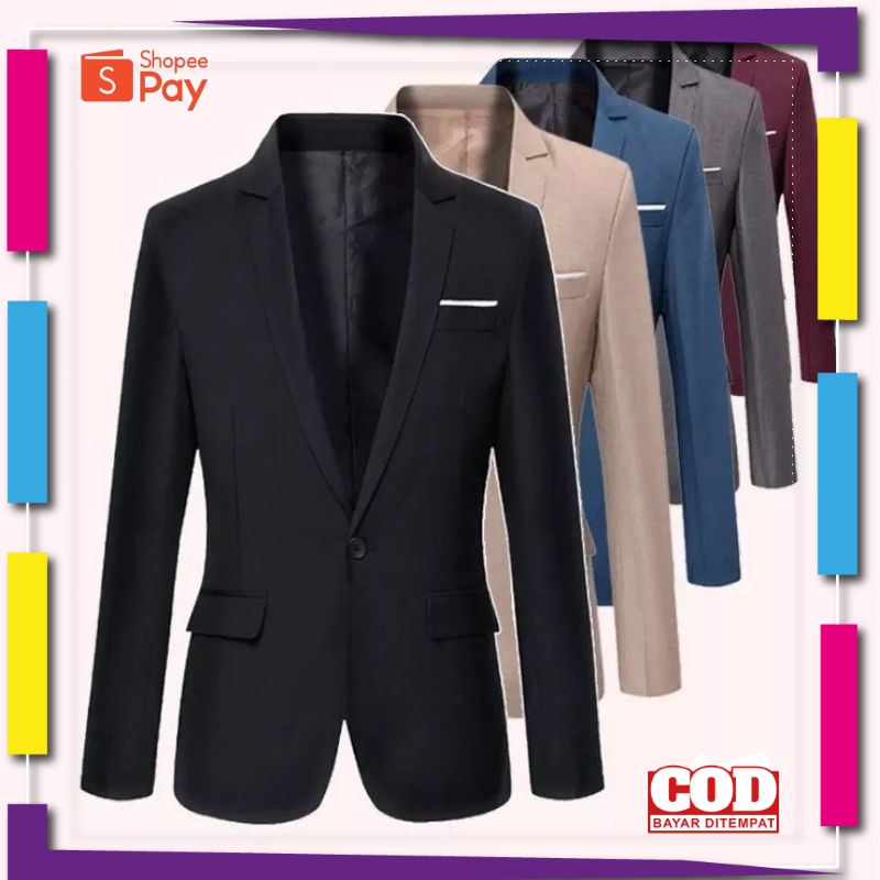 Jual PREMIUM KOREAN STYLE / JAS BLEZER/JAS KANTOR PRIA/JAS NIKAH/JAS ...