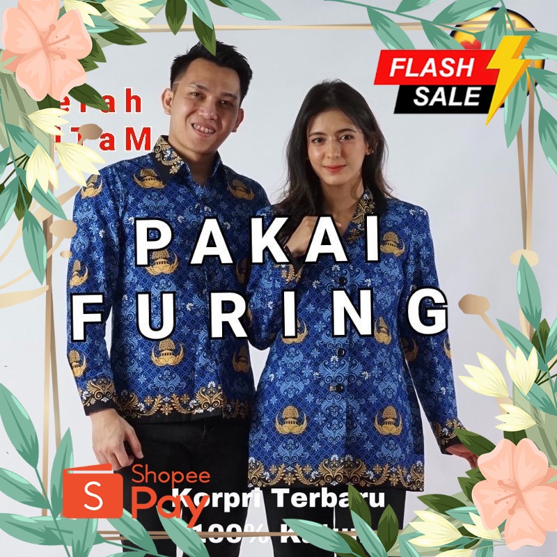 Jual SRAGAM HARI PAHLAWAN //SERAGAM BATIK KORPRI KERAH HITAM LAPIS FURING / BATIK KORPRI TERBARU ...