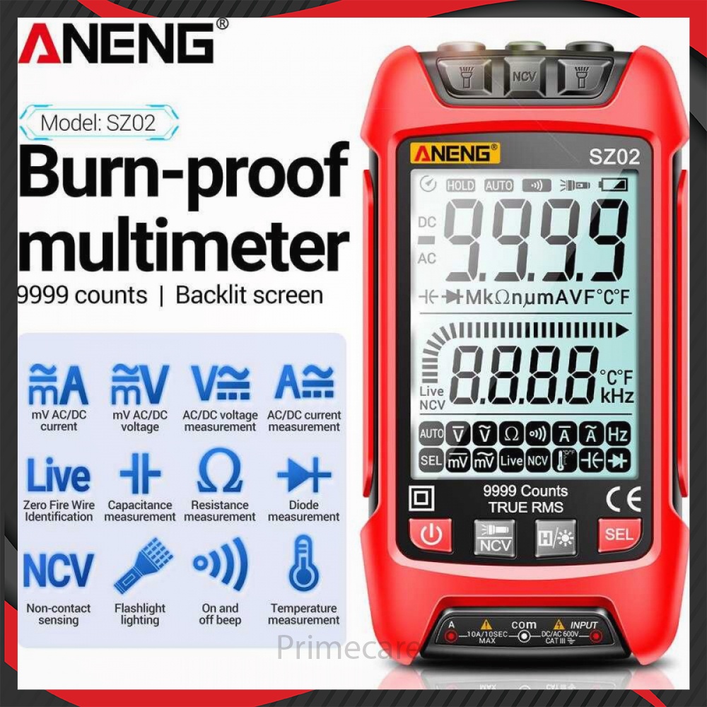 Jual Digital Multimeter Multitester Voltage Tester Burn Proof PK078 ...