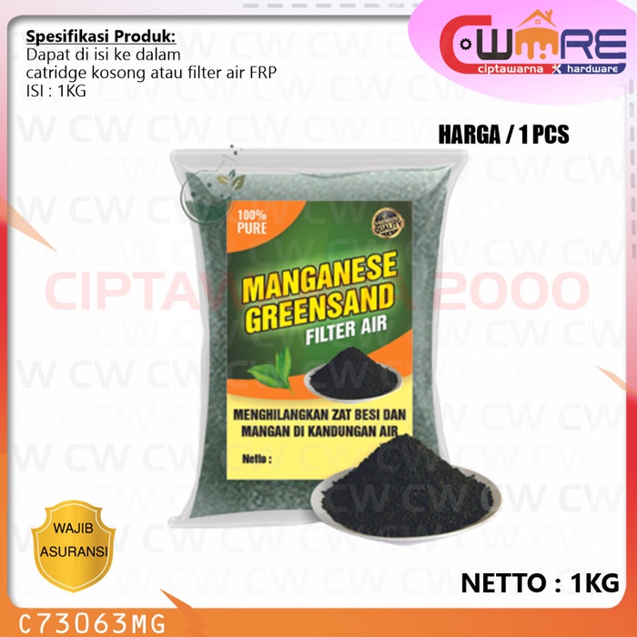 Jual Manganese Media Filter Penghilang Zat Besi Penjernih Air Sumur 1 ...