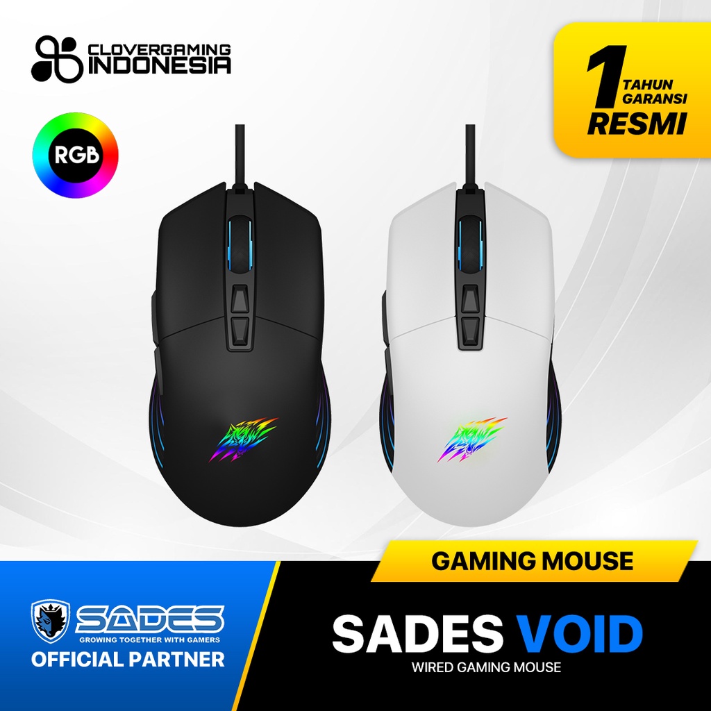 Jual Sades Void RGB Wired Mouse Gaming | Shopee Indonesia