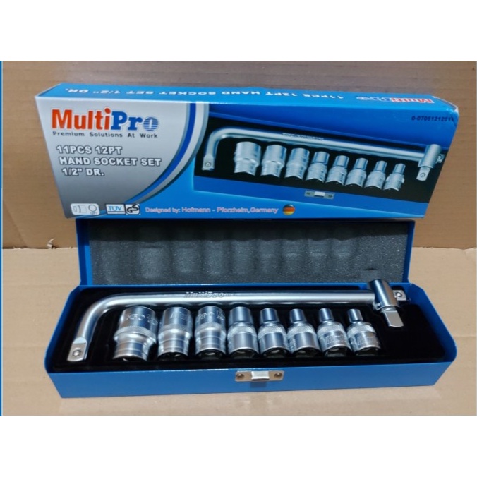 Jual Multipro kunci socket sok set 1/2 inch -11pcs BoX besi | Shopee ...