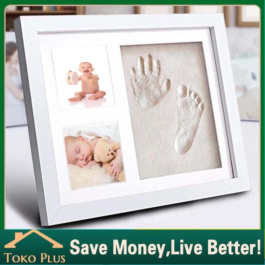 Jual Baby Clay / Bingkai Foto Dengan Tanah Liat Untuk Cetakan Tangan ...