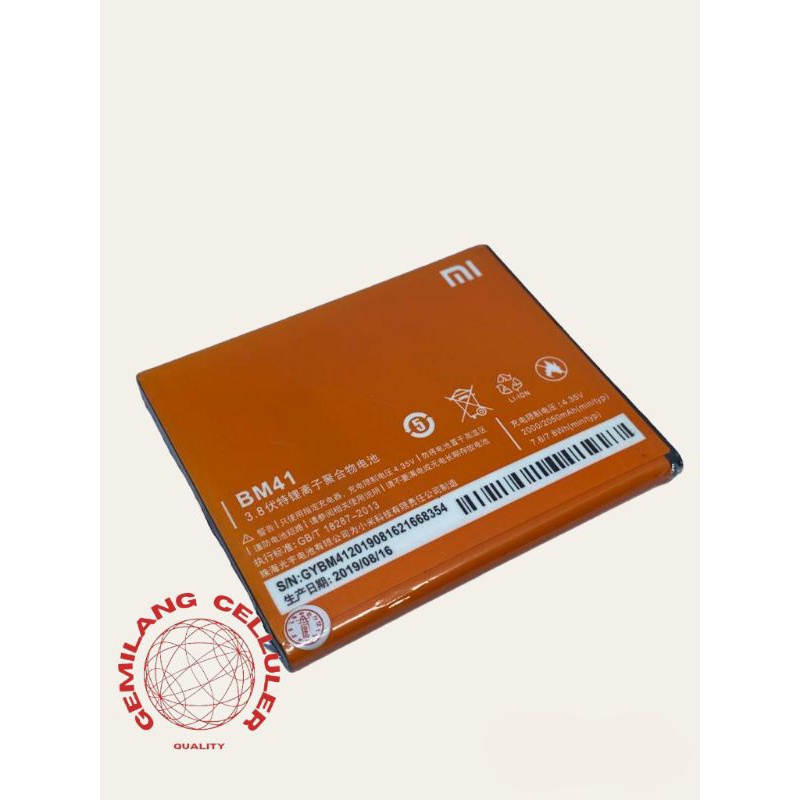 Jual Baterai Batre BM41 XIAOMI REDMI 1 / 1S ORIGINAL | Shopee Indonesia