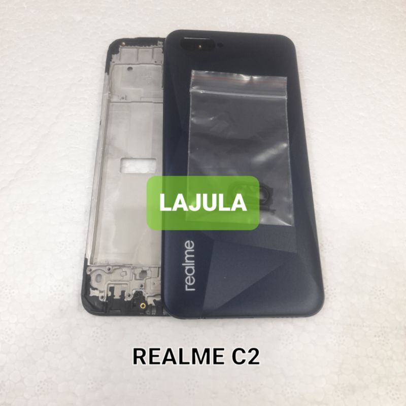 Jual kesing housing casing full set realme c2 frame + backdoor | Shopee ...