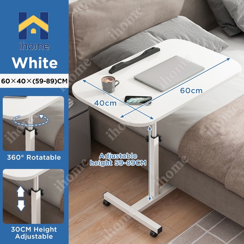 Jual Meja Laptop dengan Roda Meja Adjustable Meja Belajar Portable Meja ...