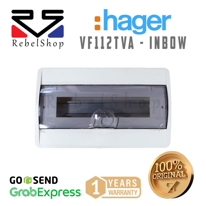 Jual Hager Kotak Box MCB Inbow Tanam VF112TVA Transparant 12 Modul ...