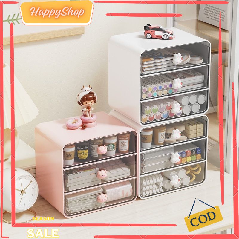 Jual Rak Laci Mini Aesthetic Untuk Journal Stroge Box Laci Plastik ...