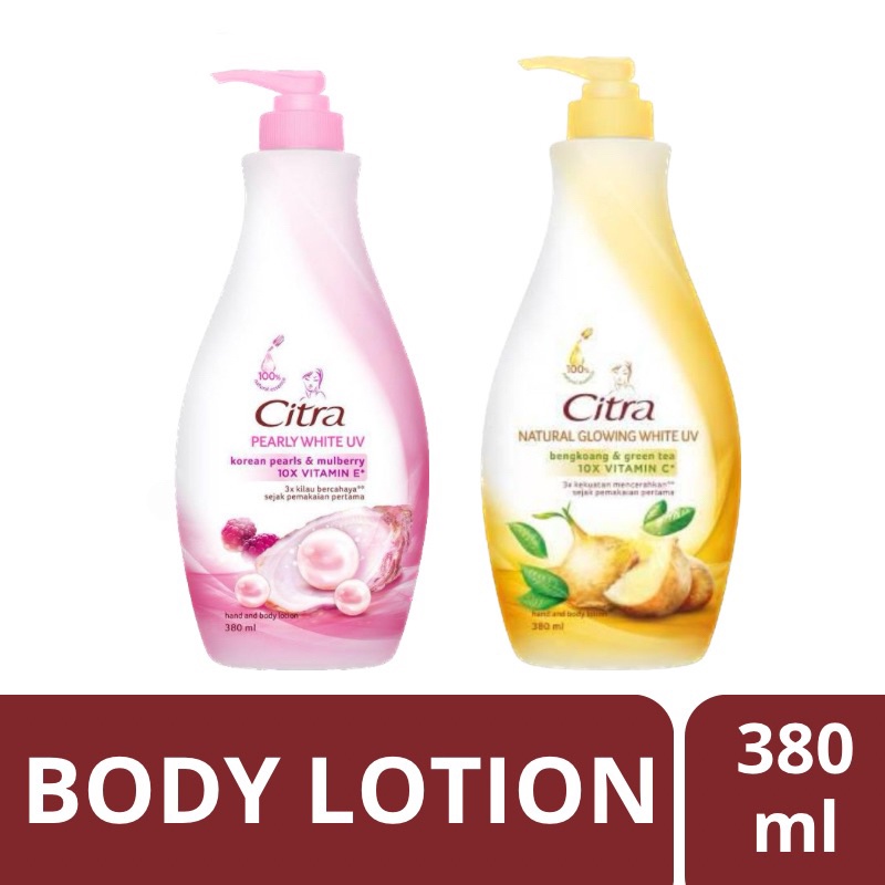 Jual CITRA Hand & Body Lotion Natural Glowing White UV / CITRA Body Lotion Pearly Glow Korean ...