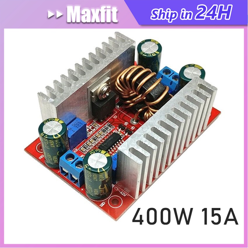 Jual Modul Step Up DC To DC 12v24v To 36v48V 400W 15A Arus Konstan CC-CV Boost Converter ...
