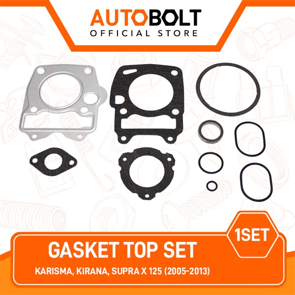 Jual Topset Honda Kirana & Karisma & Supra X 125 Lama PGMFI New 2005-2013 Top Set Gasket Paking ...