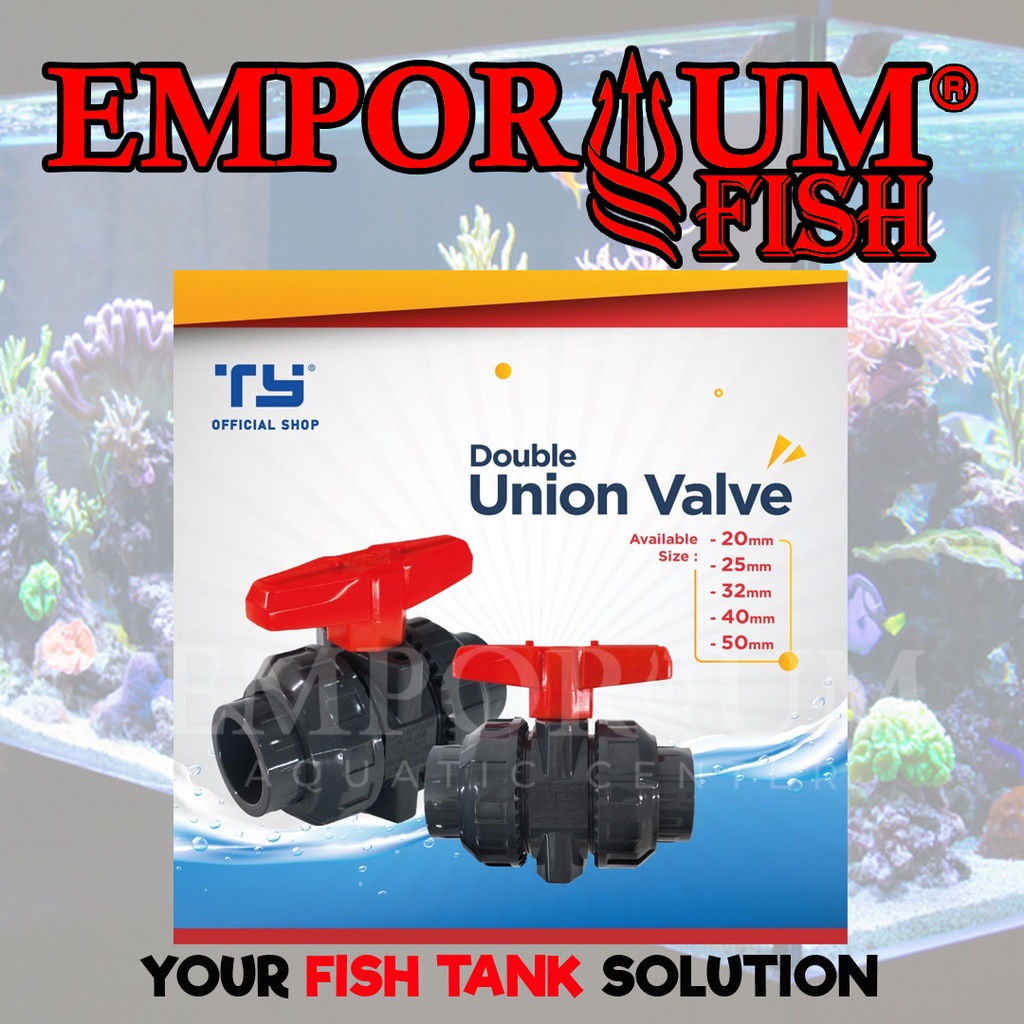 Jual Ty Stop Kran Double Union Valve V67 Grey 25 Mm By 3 Pawns | Shopee ...