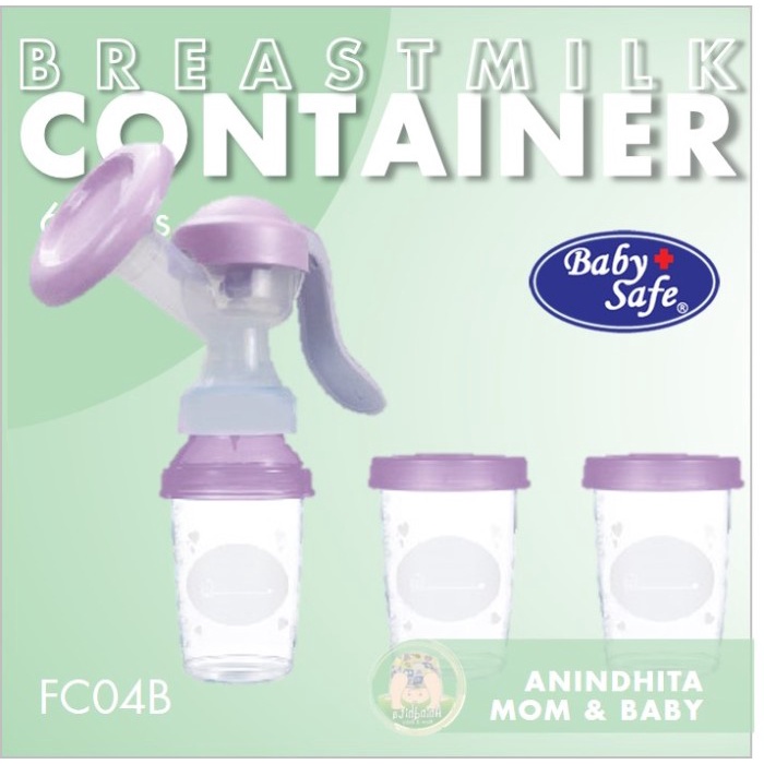 Jual BABYSAFE Breastfeeding Container FC04B Breastpump Connector Wadah ...