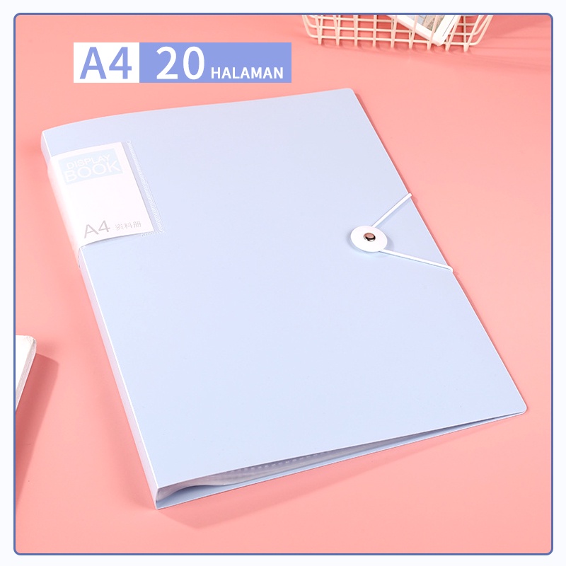 Jual map dokumen aesthetic A4 map folder f4 clear holder Document ...
