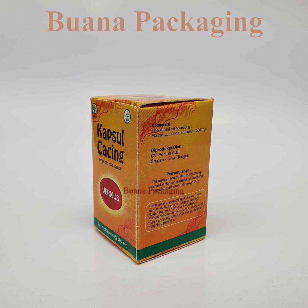 Jual Obat Kapsul Cacing Vermus Kapsul Isi 12 / Kapsul Penurun Demam ...