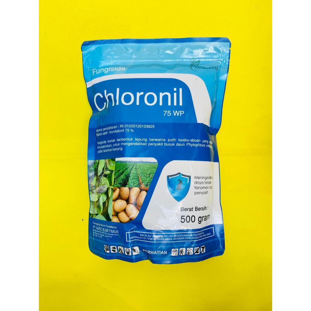 Jual Fungisida klorotalonil CHLORONIL 75WP kemasan 500gram dari AGRITIM ...