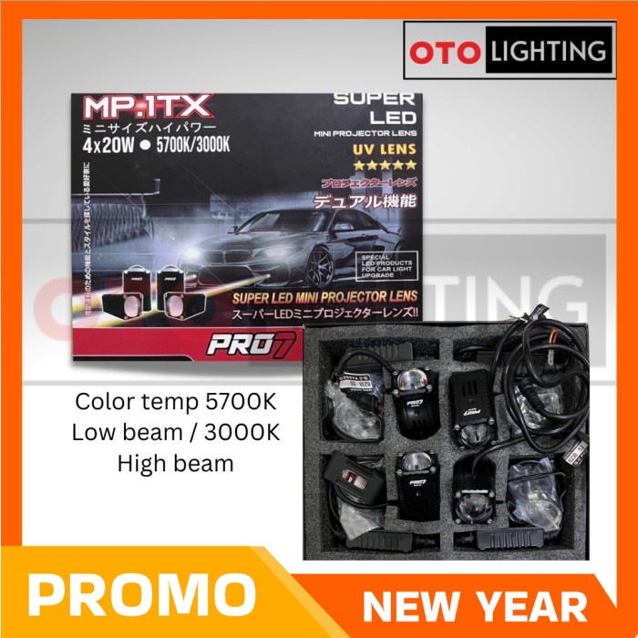 Jual [New Ori] Lampu Mobil Mini Projie Pro7 Mp1Tx Mini Projector ...