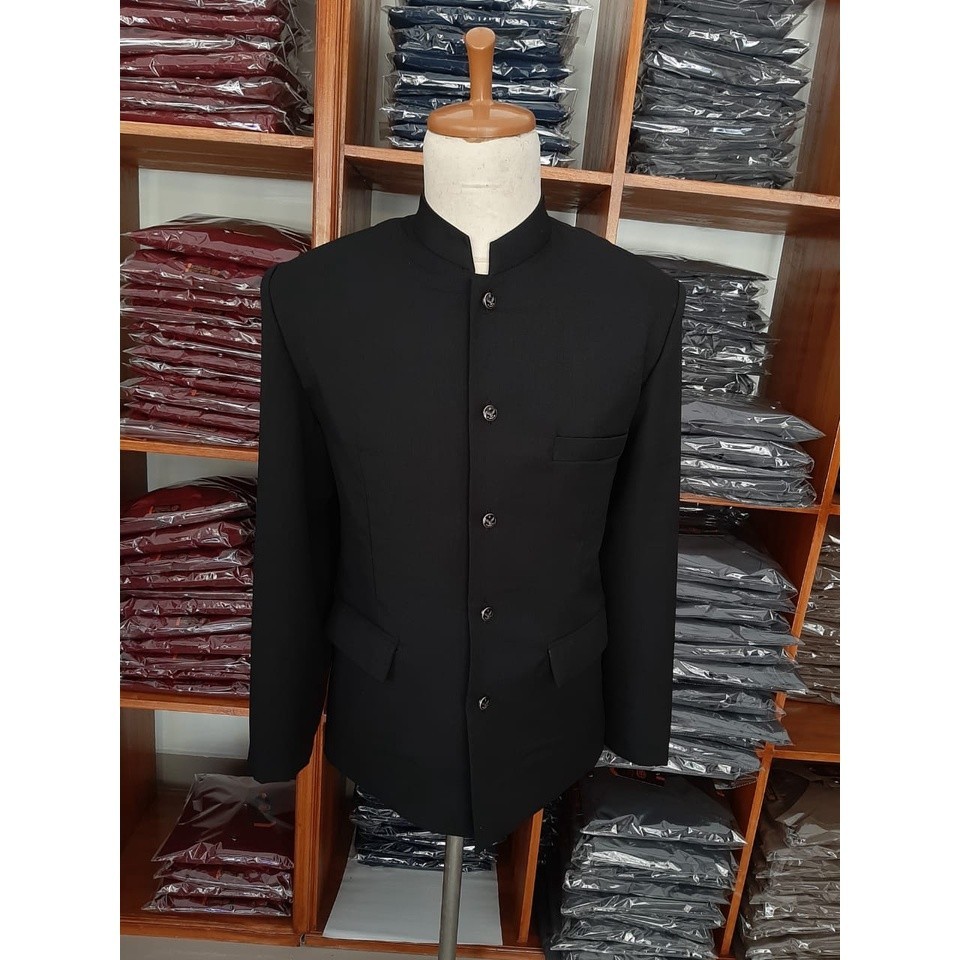 Jual Jasko Premium Jasko Hitam Polos Motif Saku Tutuo Bahan Wool Novus ...