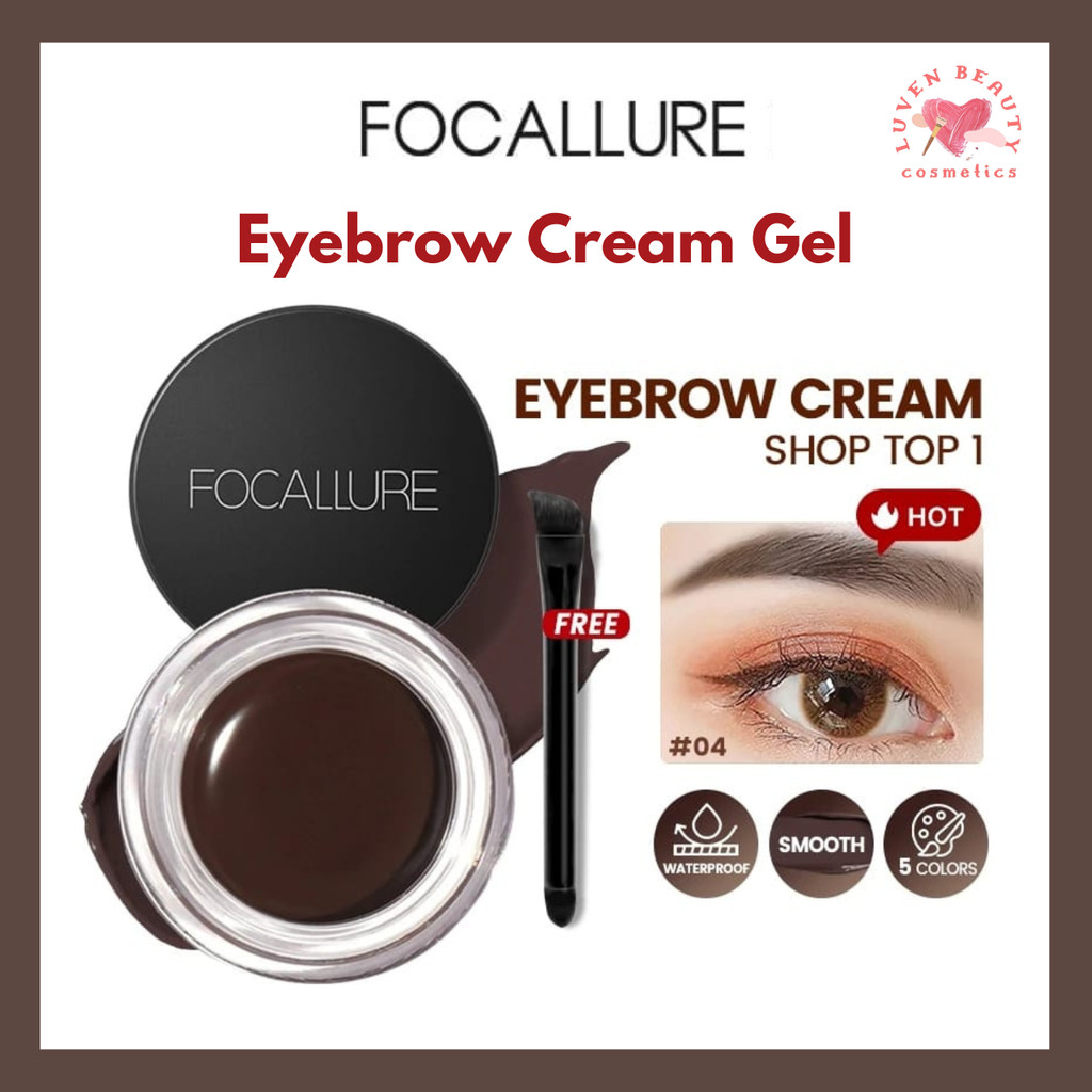 Jual FOCALLURE Eyebrow Cream Gel Waterproof Pensil Alis - Kosmetik mata ...