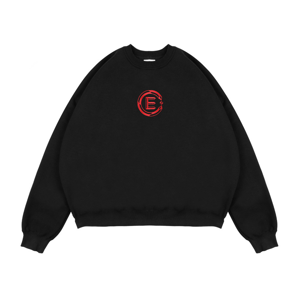 Jual EVIL BOXY CREWNECK - RAW STRENGTH A25 BLACK | Shopee Indonesia