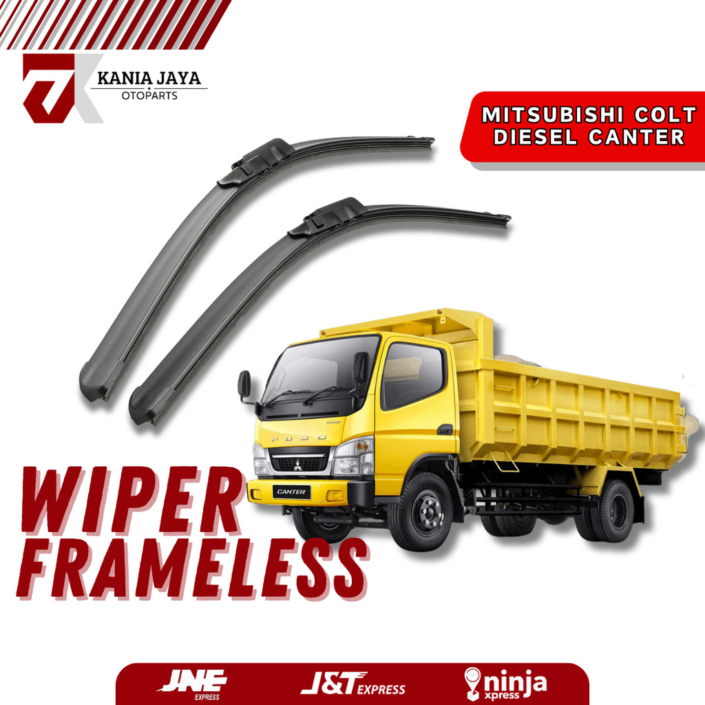 Jual Wiper Mobil Mitsubishi Truk Colt Diesel Canter Frameless Satu Set ...