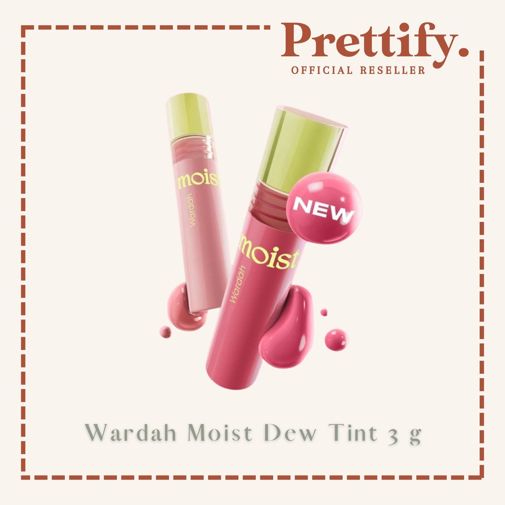 Jual Wardah Moist Dew Tint 3 g - Liptint yang Mengadung Oatmilk dan ...