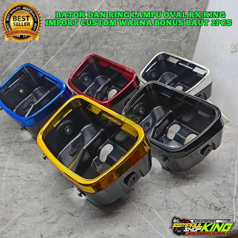 Jual Batok Dan Ring Lampu Depan Rx King Oval Import Custom Warna Candy ...