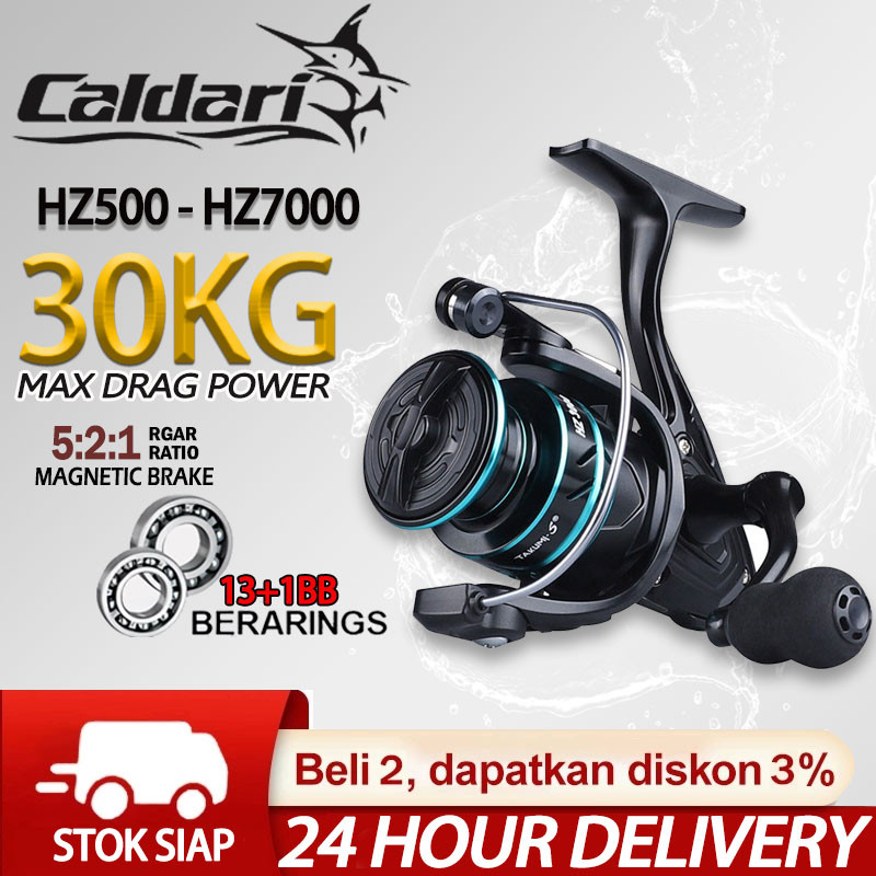 Jual Reel Pancing Metal Saltwater Reel 30KG HZ500 - HZ7000 /Gulungan ...