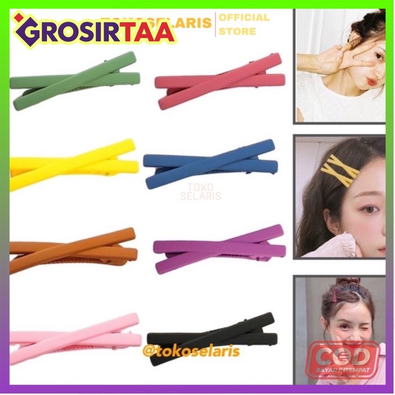 Jual COD Jepit Rambut Korea X / Fashion Jepitan Silang / Hair Pin Cross ...