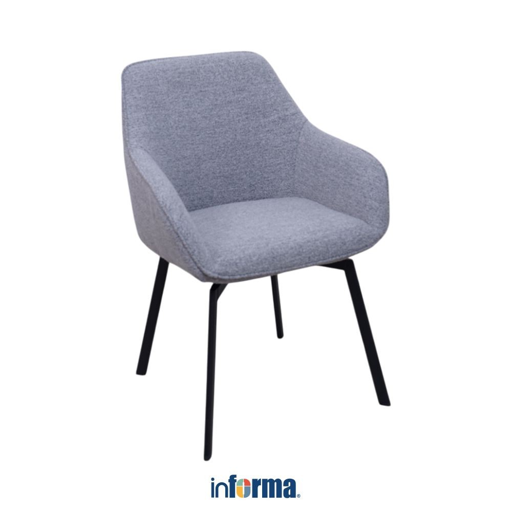 Jual Informa Clara Kursi Makan Fabric - Abu-Abu Dining Table Dinner ...