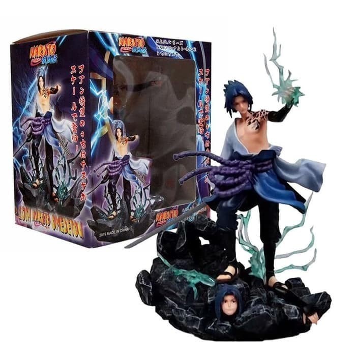 Jual Naruto Shippuden Uchiha Sasuke Amaterasu Susanoo PVC Action Figure ...