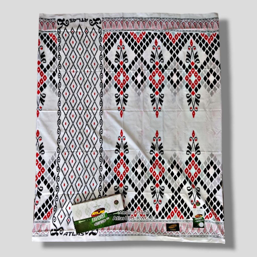 Jual Sarung Atlas Favorite Motif BHS KWG-03 Premium Halus Full Printing ...