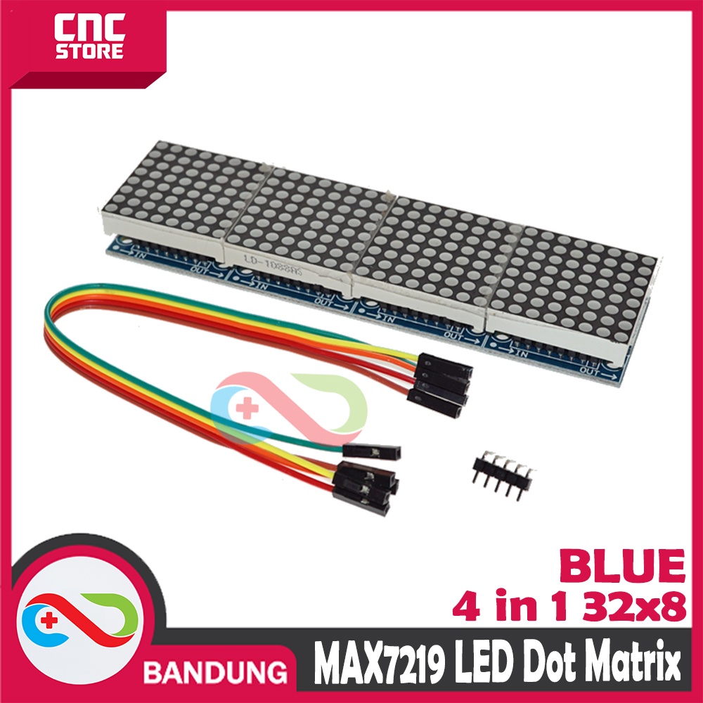 Jual MAX7219 LED DOT MATRIX MODULE 8X8 4-IN-1 32X8 RUNNING TEXT DISPLAY ...