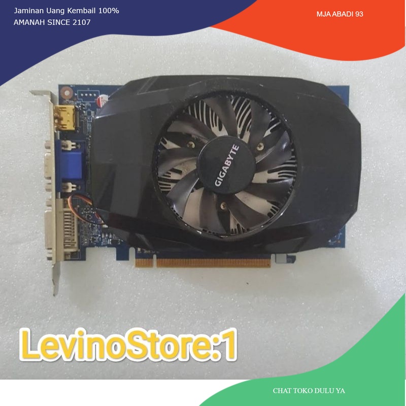 Jual VGA Card type (1)Kipas~giga(B)yte/m1000. Gold edition | Shopee ...