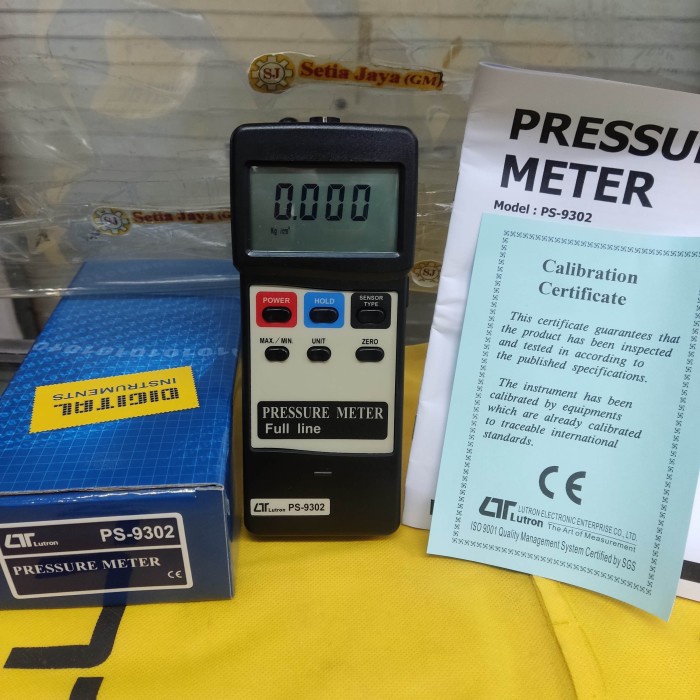Jual Pressure Meter LUTRON PS-9302 ( Belum termasuk Pressure Sensor ...