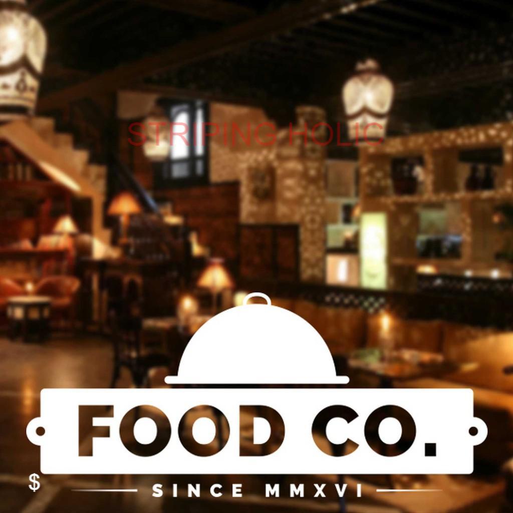 Jual Stiker Dinding Resto Food Co Custom Cafe Rumah Makan Toko Kaca ...