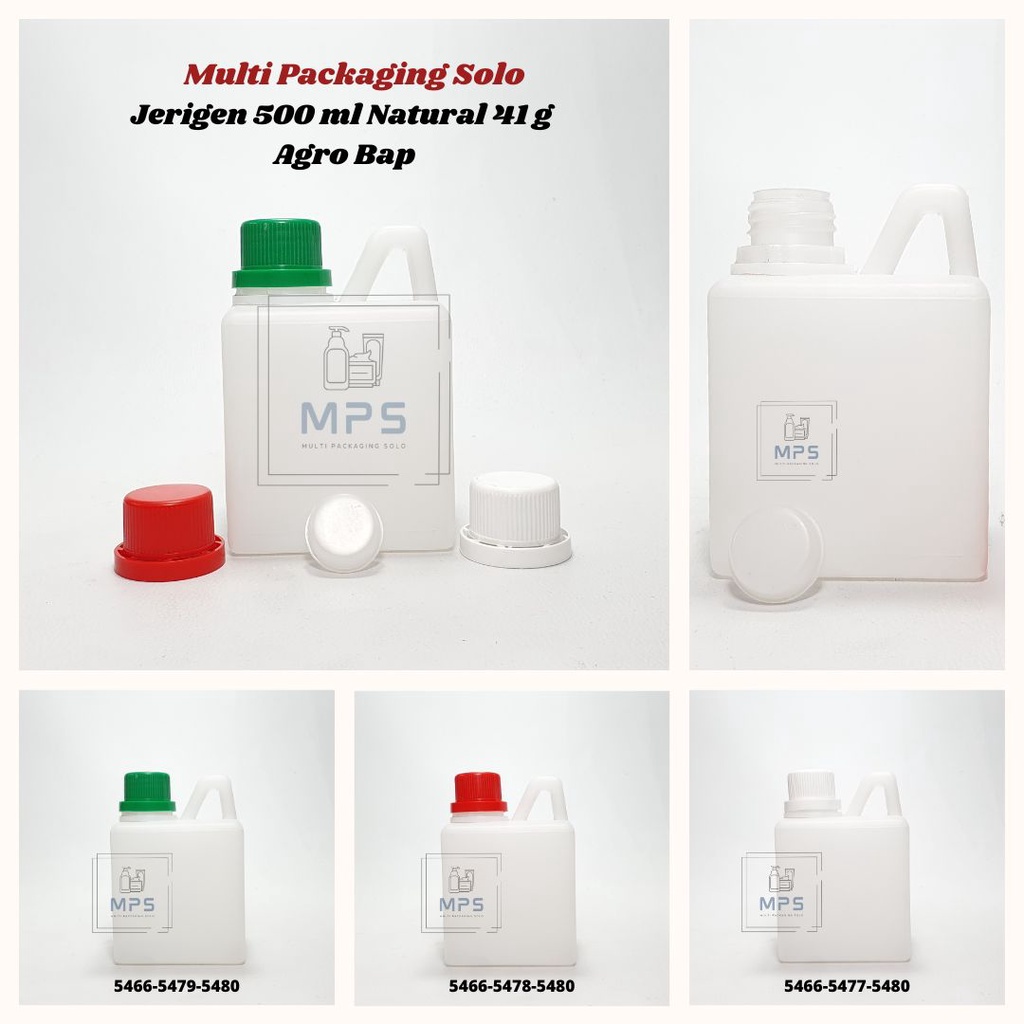 Jual Botol Jerigen 0,5 L Kotak Natural HDPE Neck 30 Set Agro Bap ...