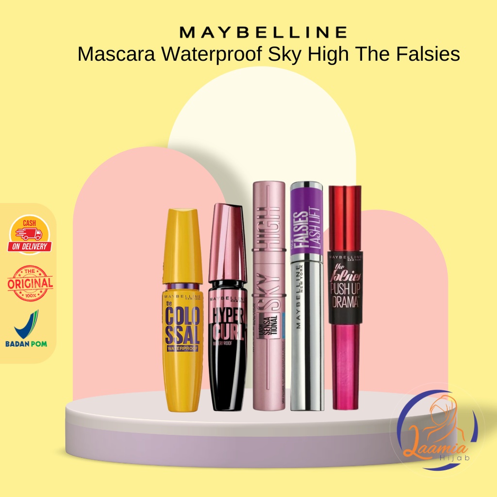 Jual Maybelline Mascara Waterproof Sky High The Falsies Lash Lift ...