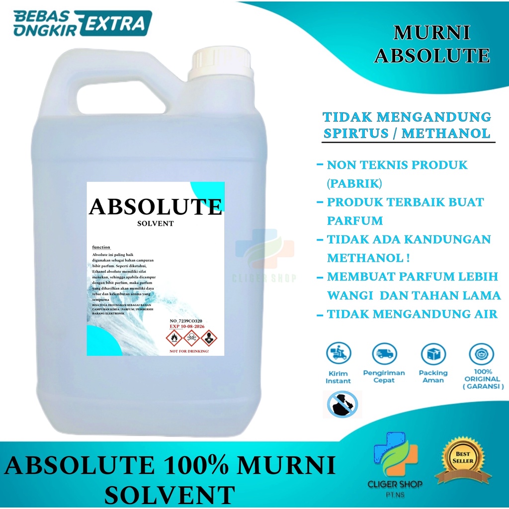 Jual ABSOLUTE 5 LITER / CAMPURAN PARFUM / ALKOHOL ABSOLUTE ORIGINAL ...